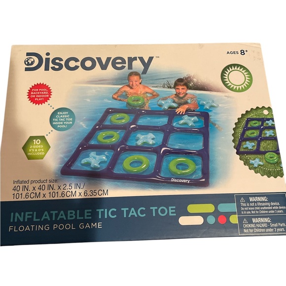 Games | New Discovery Kids Giant Inflatable Float Indoorpoolyard Tic ...